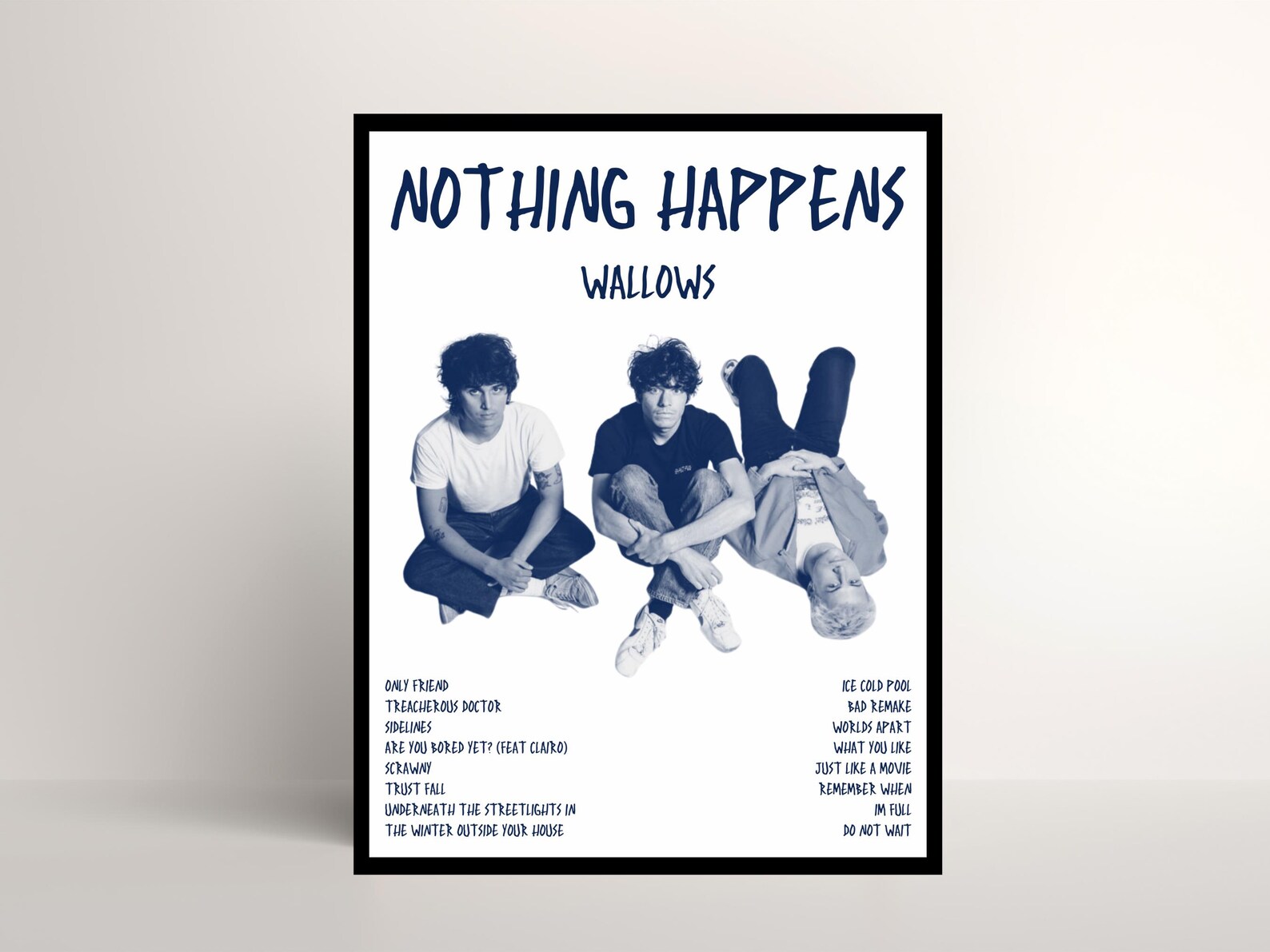 Wallows Poster, Nothing Happens Poster, Music Poster - Etsy