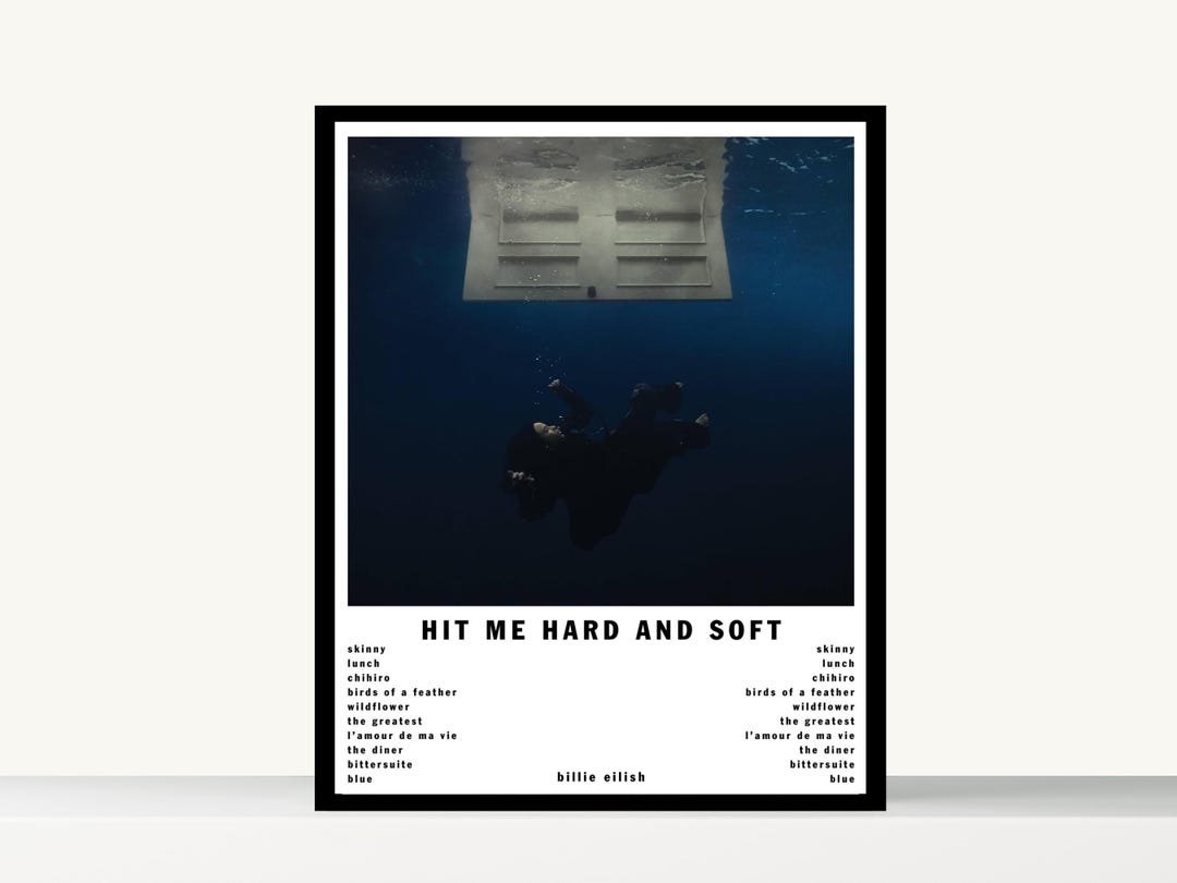 Billie Eilish Poster, Hit Me Hard and Soft Poster, Album Poster, Music ...