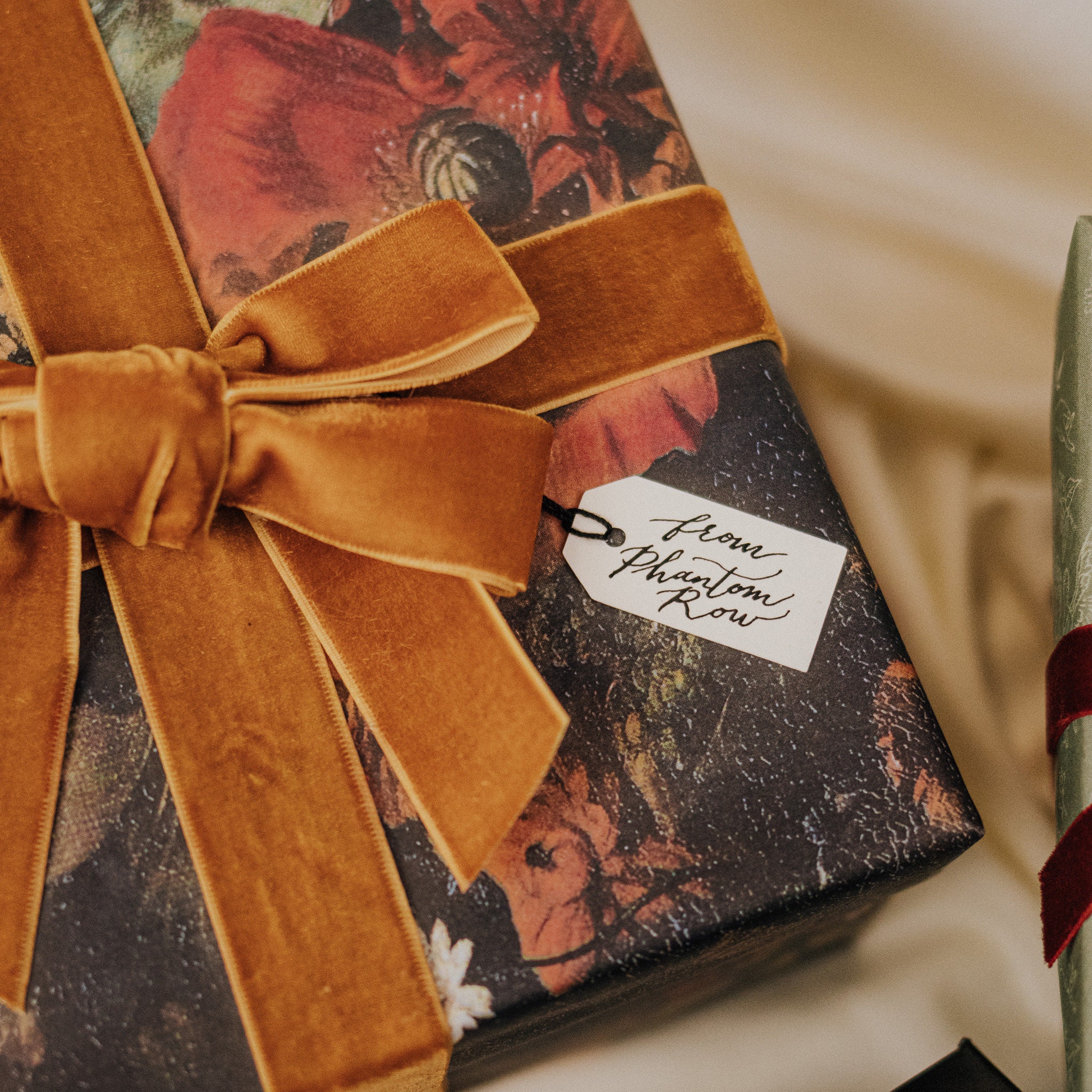 Reversible Wrapping Paper: Dark Floral & Mythology Designs - Etsy