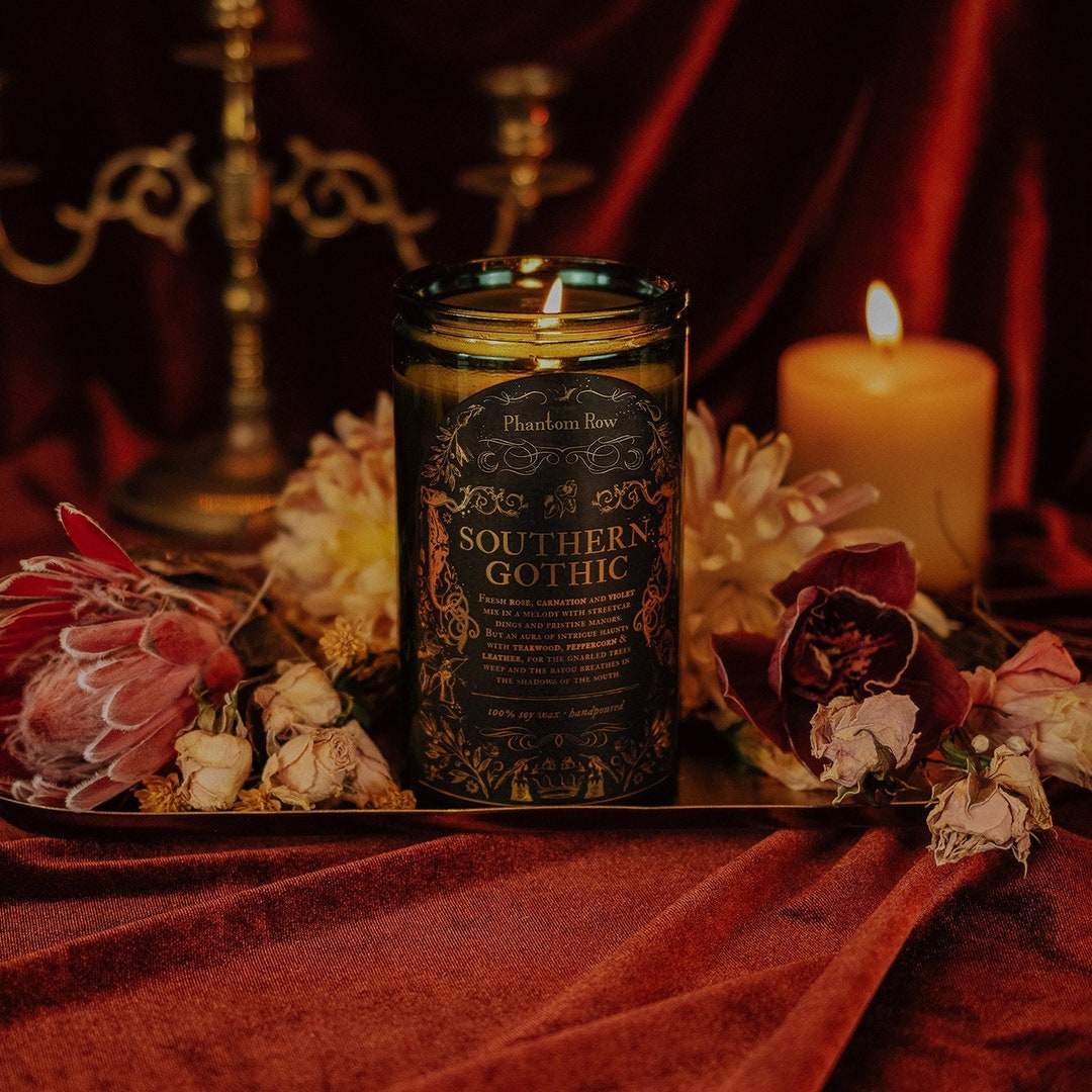 Southern Gothic Soy Candle: Floral and Deep, Earthy and Woody - Etsy