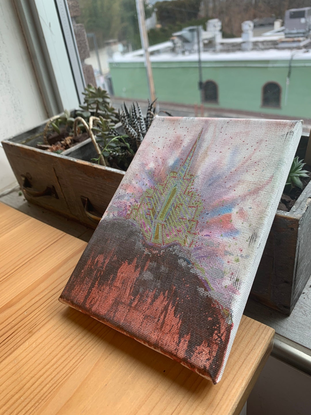 Wizard Fortress ORIGINAL PAINTING - Etsy