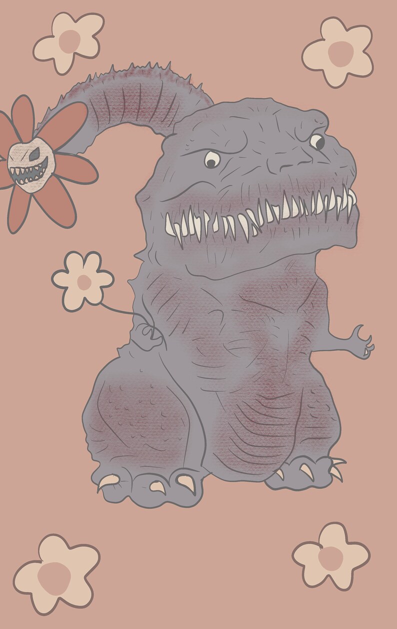 FLOWER POWER KAIJU Digital Downloads - Etsy