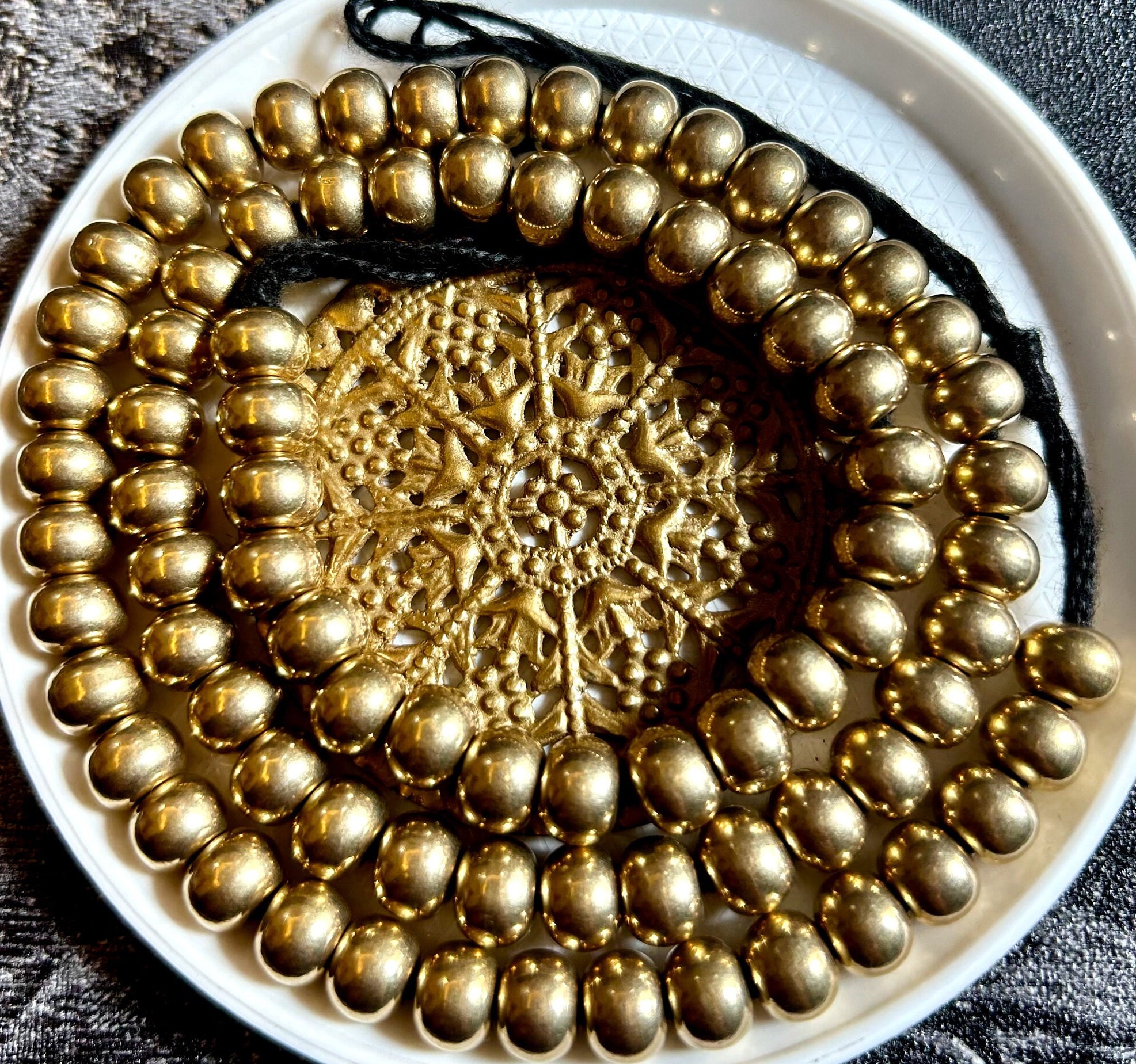 80 Pc 8mm Solid Brass Sphere Beads: Vintage Style Metal Spacers - Etsy