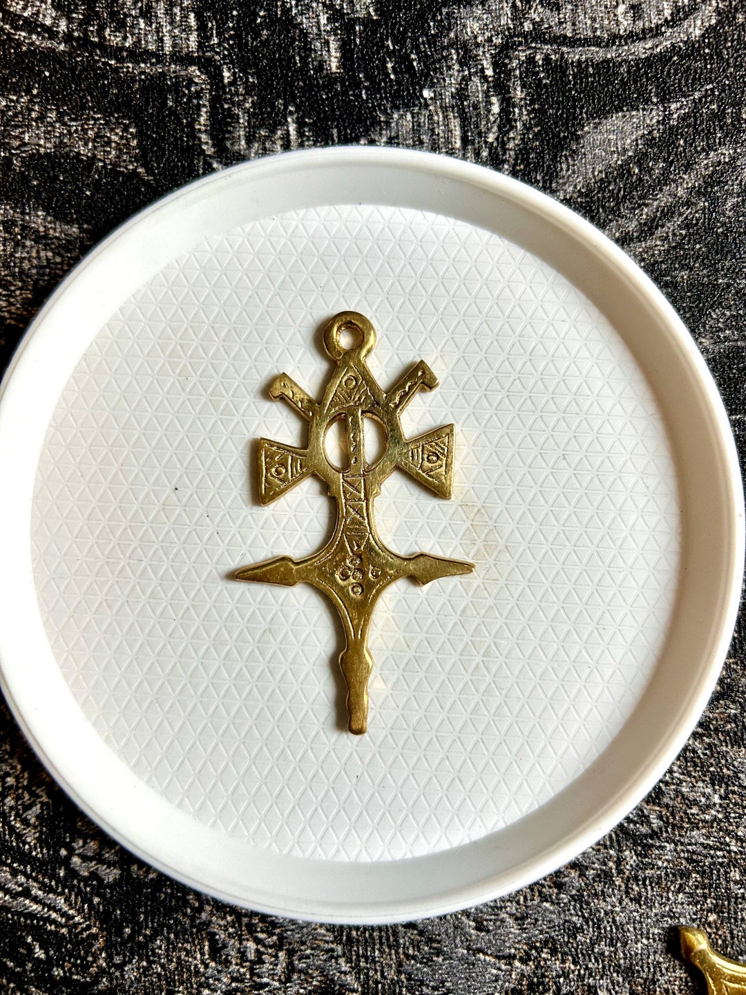 2.2 Inch Small Tribal Brass Coptic Cross \ Ornate Cross\ Ethiopian ...