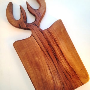 Kitchen Gift for Dad, Deer Shaped Cutting Board, Antler Cutting Board ...