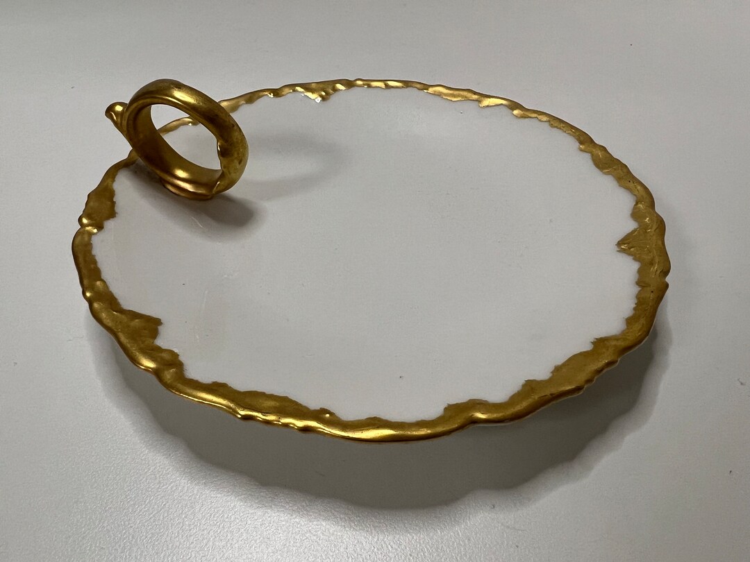 Antique T&V Limoges Lemon Server Dish Handpainted Artist Signed Ranson ...