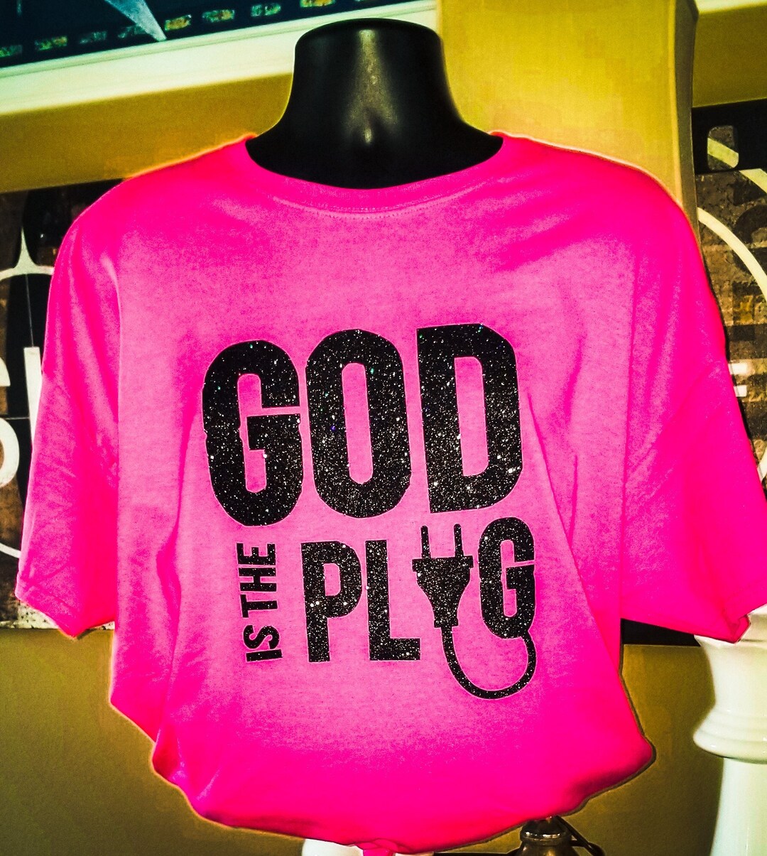 God is the Plug Religious Swag T Shirt, Religious Graphic Tee Shirt, - Etsy