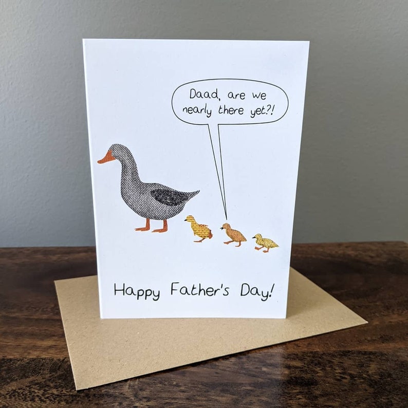 Duckling Father's Day Card - Etsy