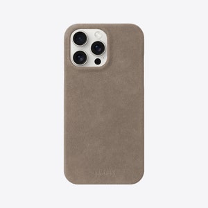 Malibu Beige Alcantara Suede iPhone Case - Magsafe Compatible - Etsy