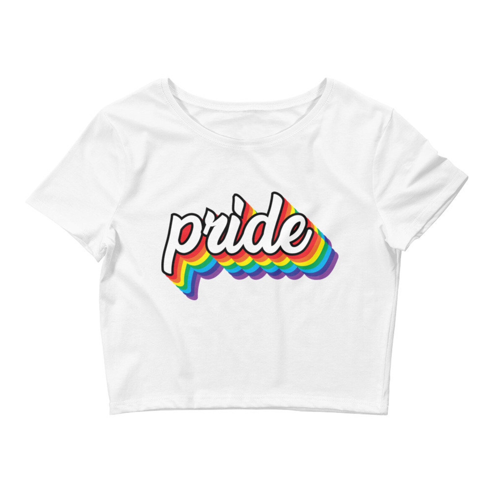 Pride Crop Top / Gay Pride Crop Top / Rainbow Crop Top / Pride Rainbow ...