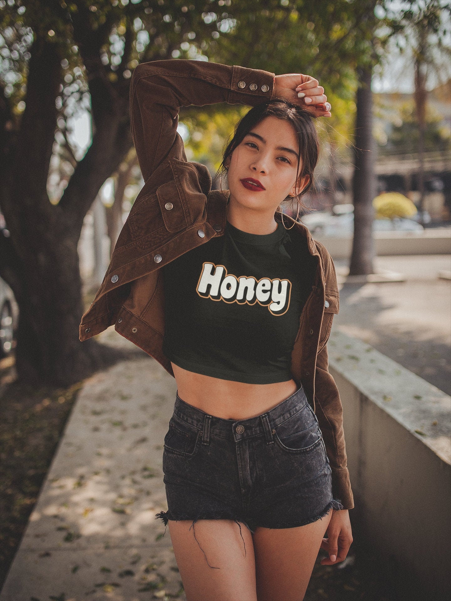 Honey Crop Top / Hipster Crop Top / Womens Boho Shirt / Retro Shirt ...