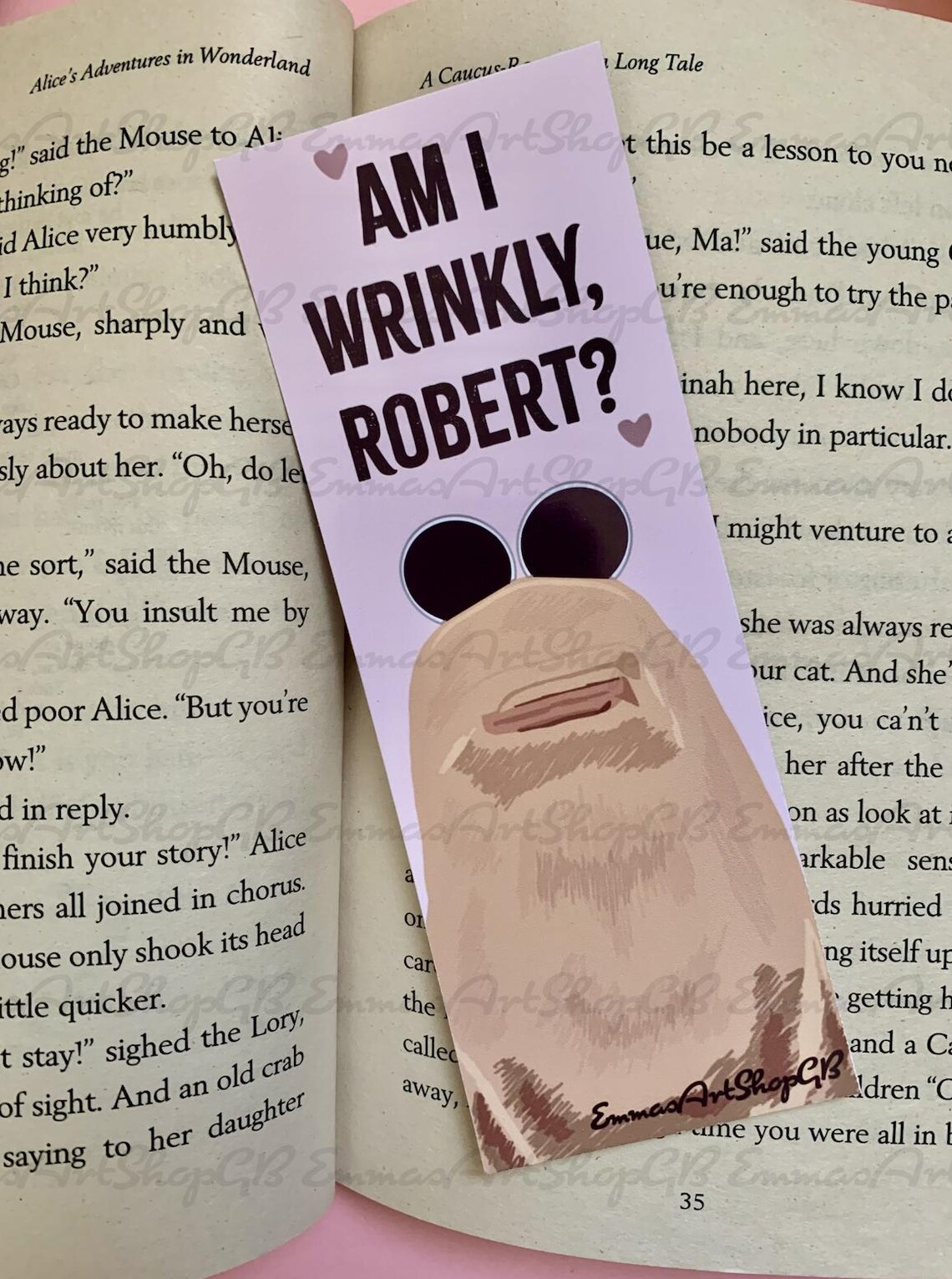 Marcus the Worm Bookmark: Funny Bookworm Gift - Etsy
