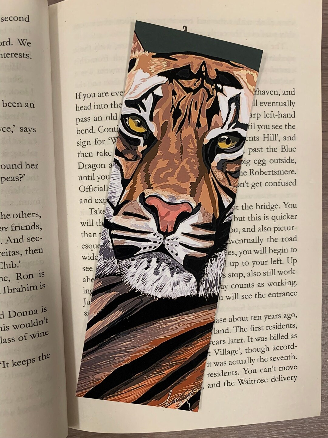 Tiger Bookmark, Bookish, Bookworm Gift, Book Accessories, Stocking ...