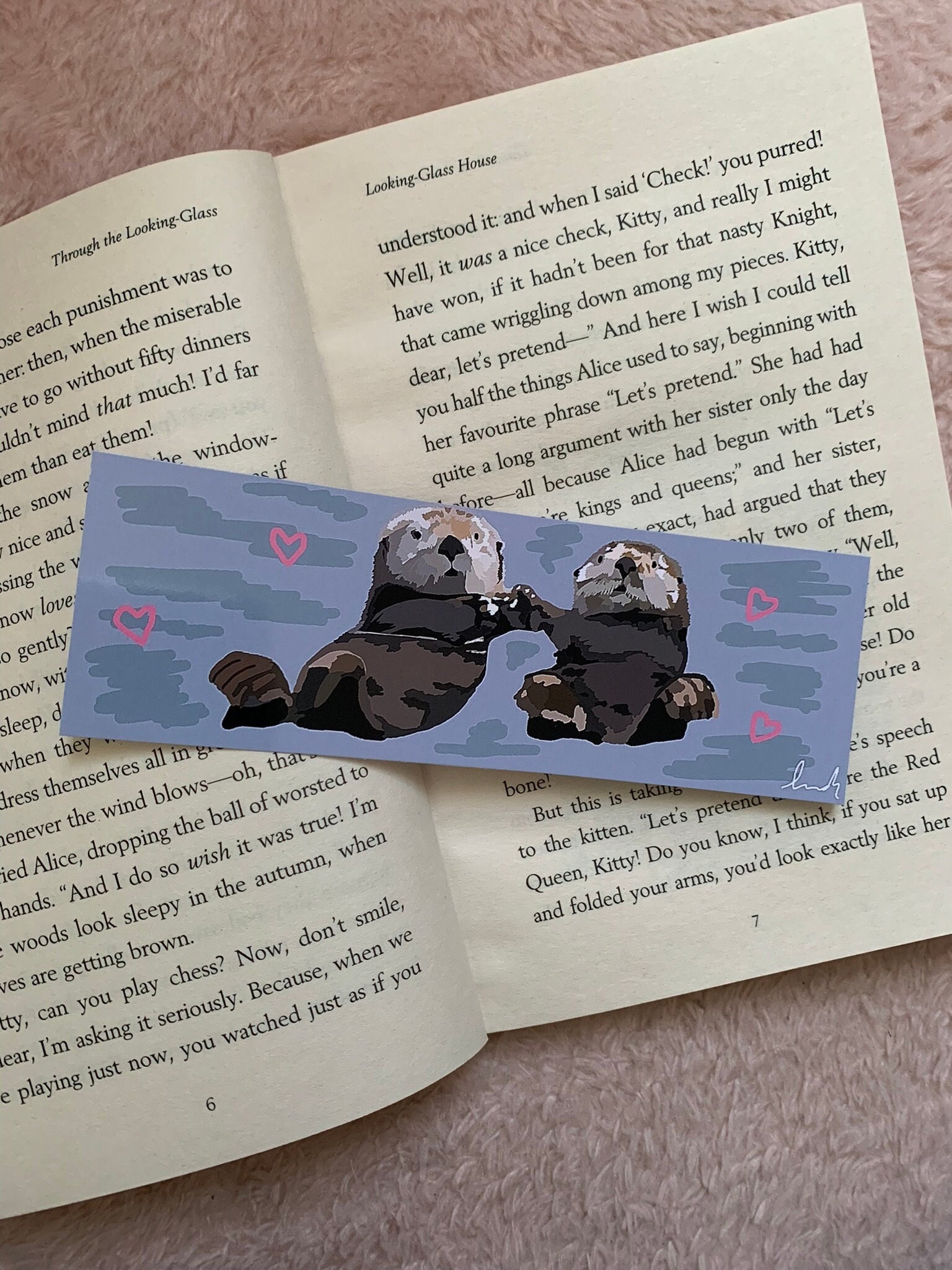 Sea Otter Bookmark Otter Lover Gift Bookish Bookworm Gift - Etsy