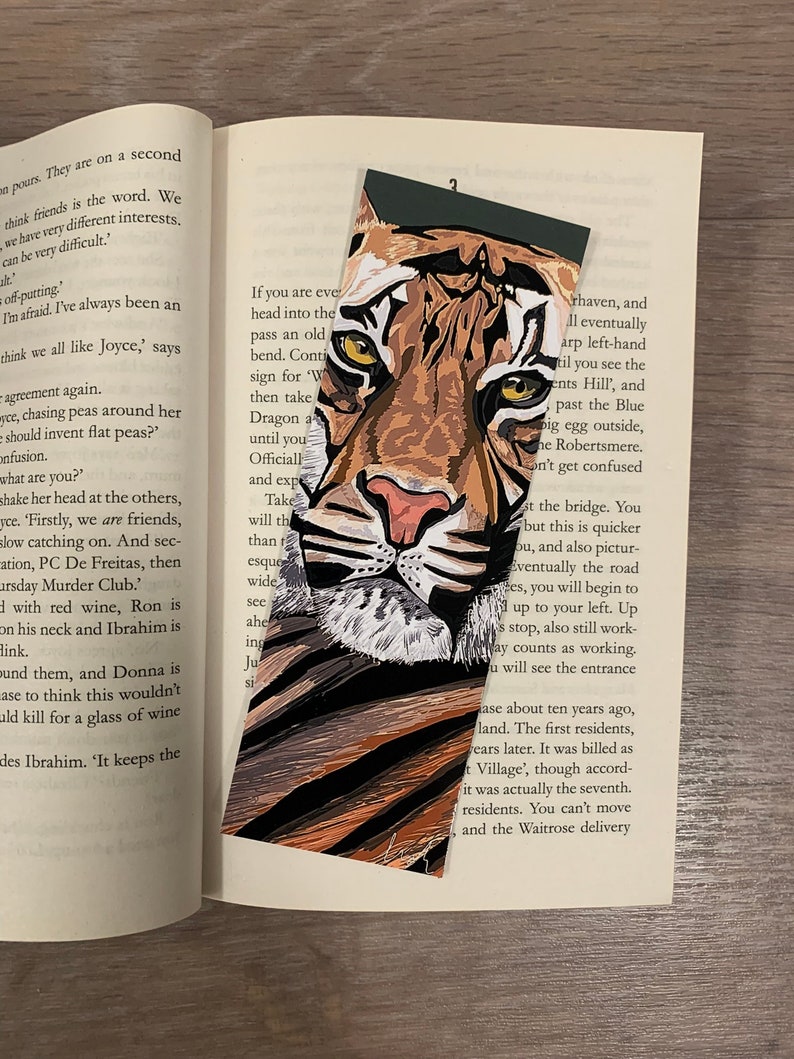 Tiger Bookmark, Bookish, Bookworm Gift, Book Accessories, Stocking ...