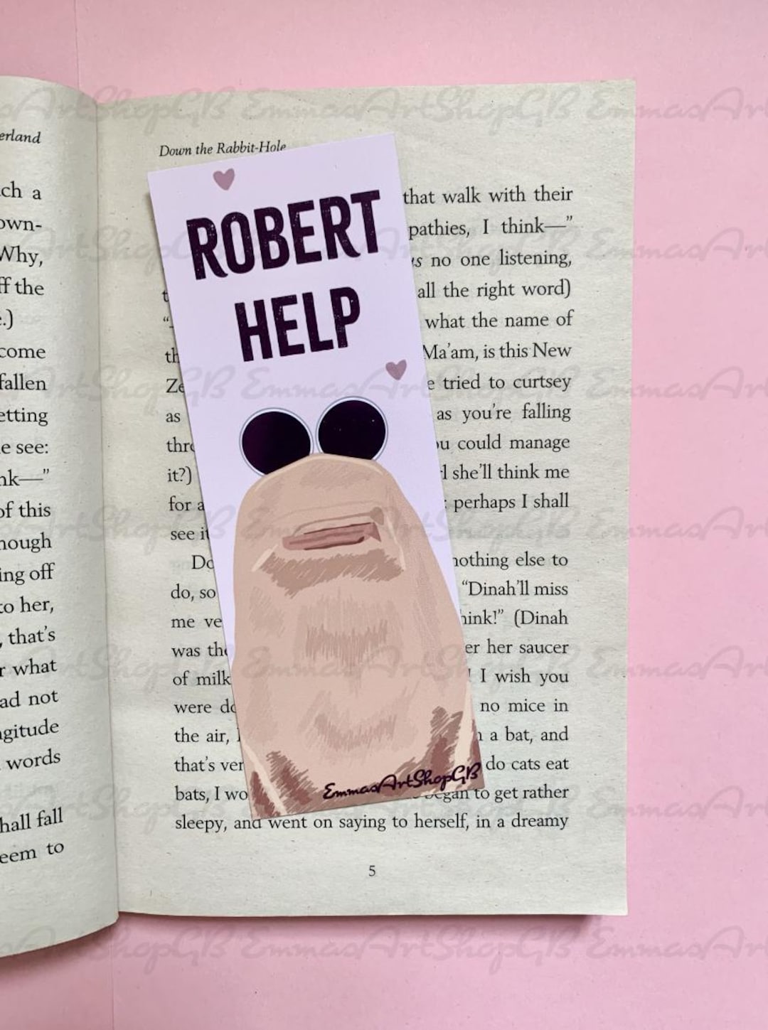 Marcus the Worm Bookmark: Funny Bookworm Gift - Etsy