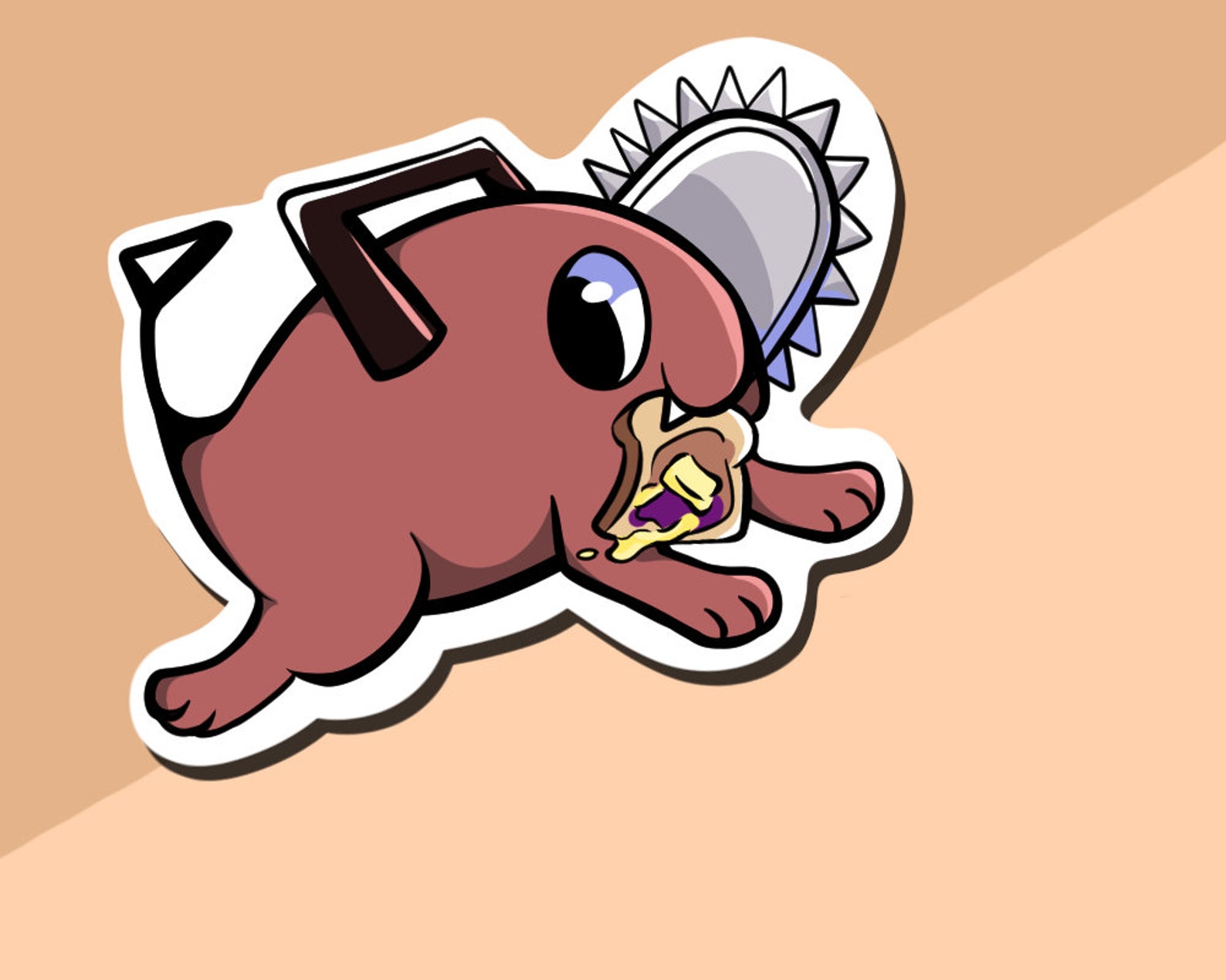 Pochita Vinyl Stickers Chainsawman - Etsy