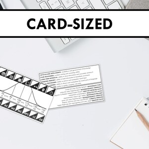 Bell Curve Card for ARD | Instant Download | Record Cognitive ...