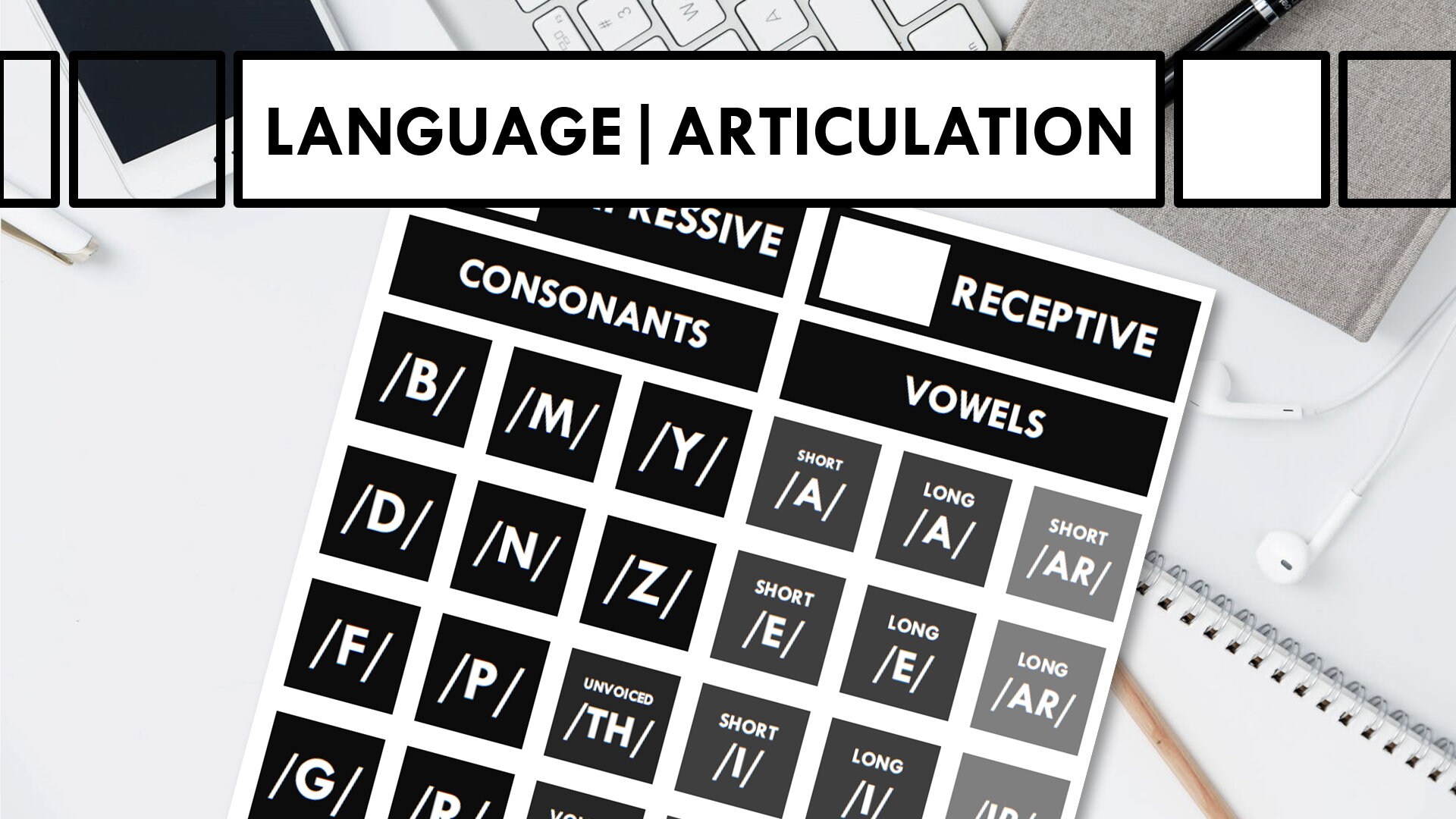 Articulation and Language Card | Instant Download | 44 Phonemes ...