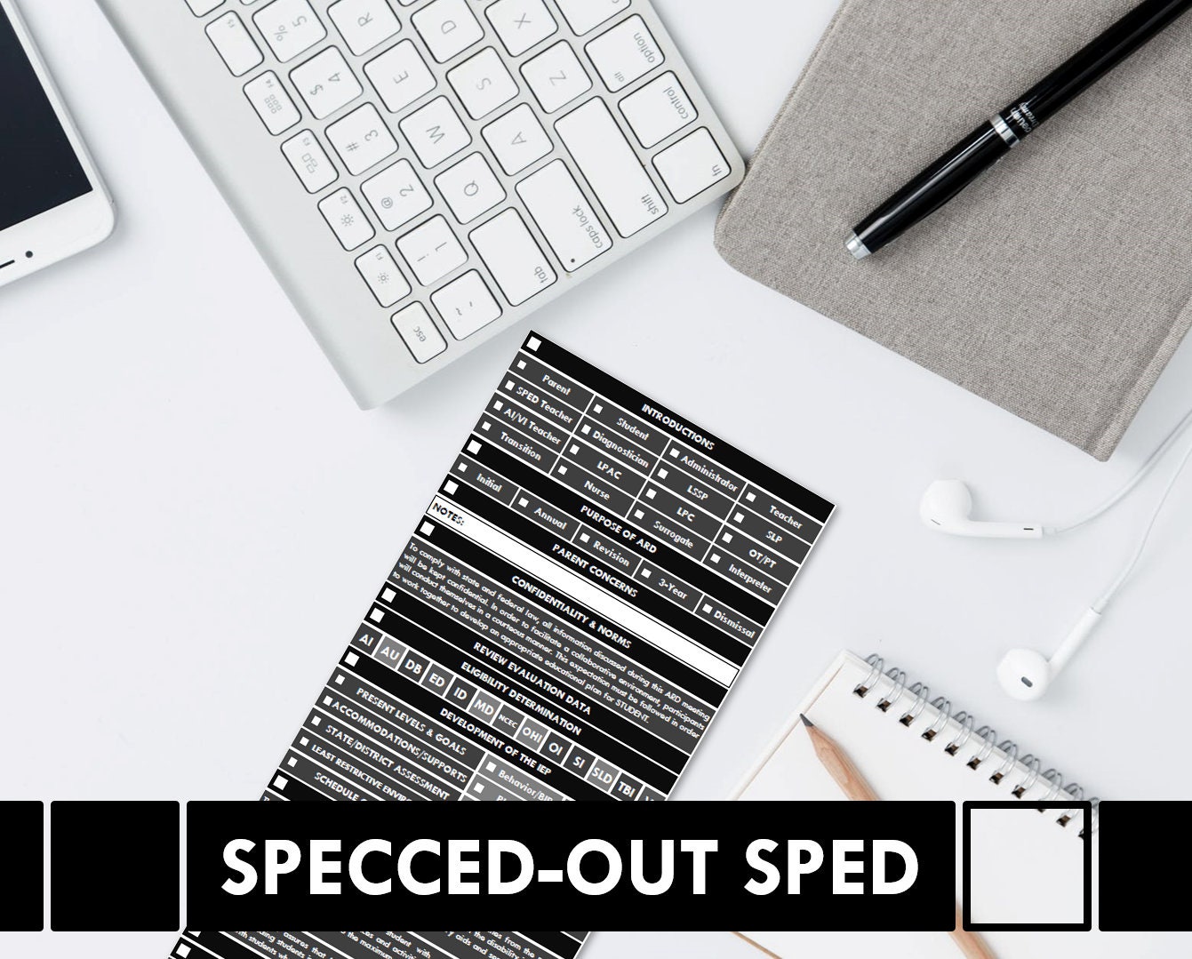 ARD Agenda | Step-by-step Checklist Placard – Special Education Teacher ...