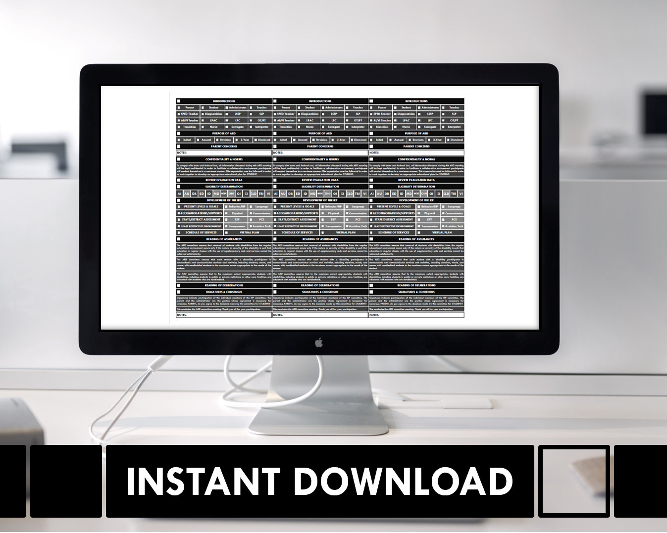 ARD Agenda Schritt-für-Schritt-Checkliste Plakat Sonderschullehrer ...