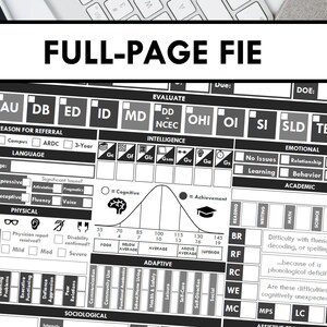 Sped ARD and FIE Bundle| Instant Download | Agenda | Bell Curve ...