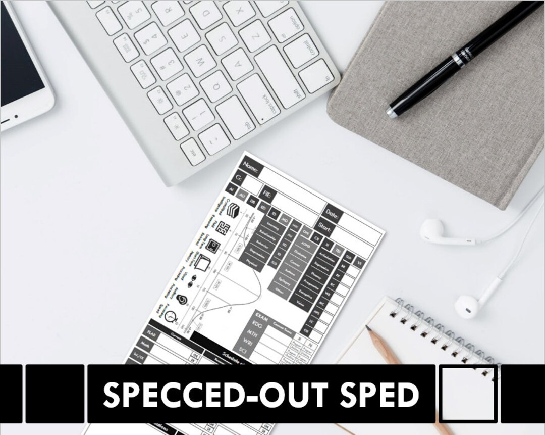 ARD Outline | Notes Placard for Iep Meeting: Special Education Teacher ...