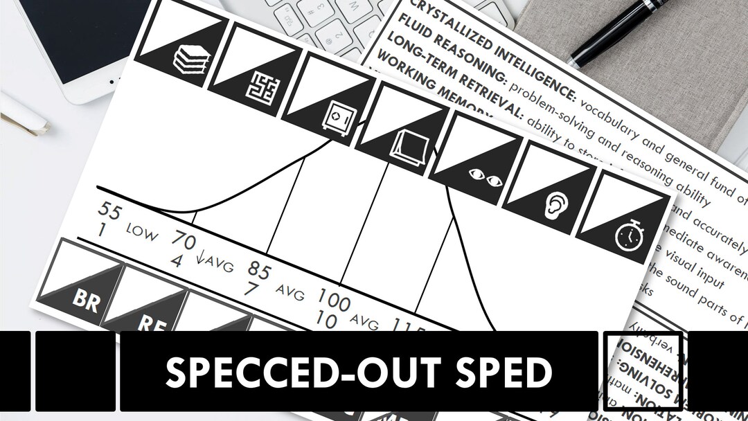 Bell Curve Card for ARD | Instant Download | Record Cognitive ...