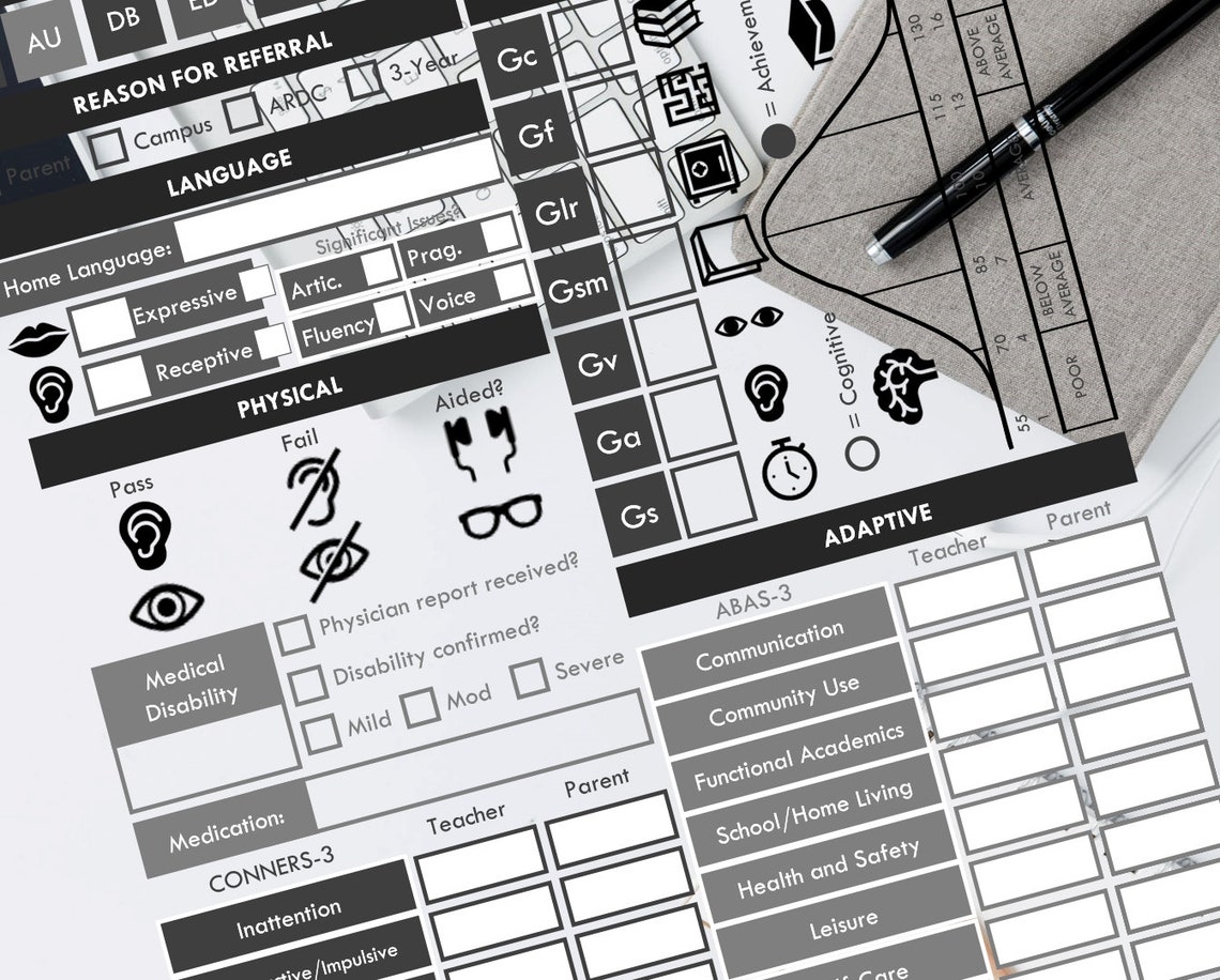 FIE Outline Notes Placard for Evaluation Meetings Special | Etsy