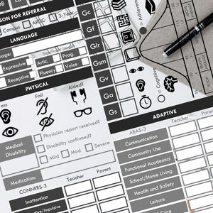FIE Outline Notes Placard for Evaluation Meetings Special Education ...