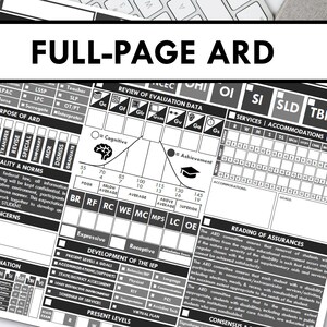 Sped ARD and FIE Bundle| Instant Download | Agenda | Bell Curve ...