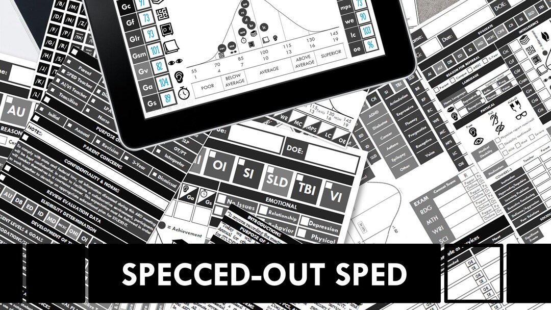 Sped ARD and FIE Bundle| Instant Download | Agenda | Bell Curve ...