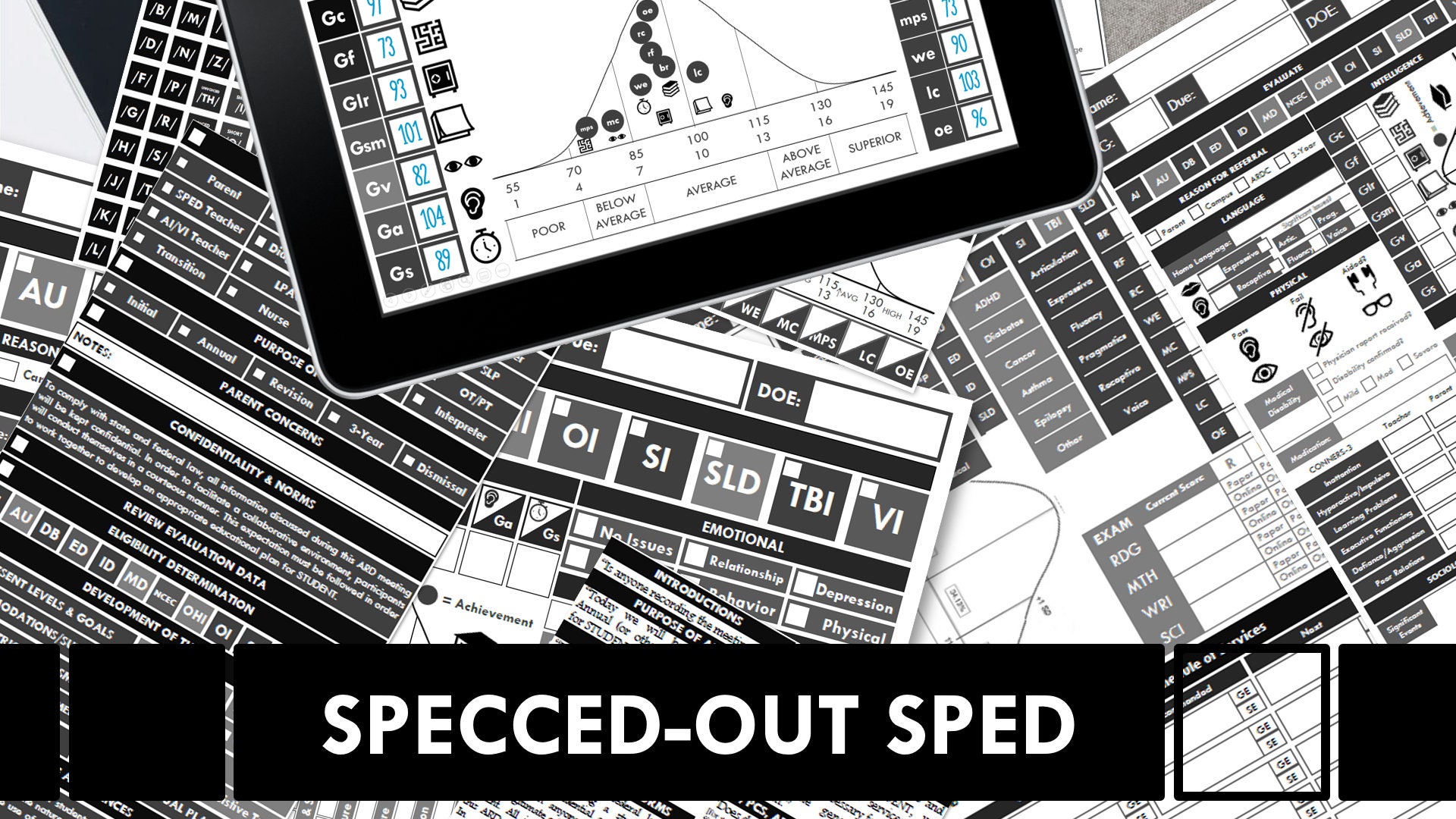 Sped ARD and FIE Bundle Instant Download Agenda Bell - Etsy