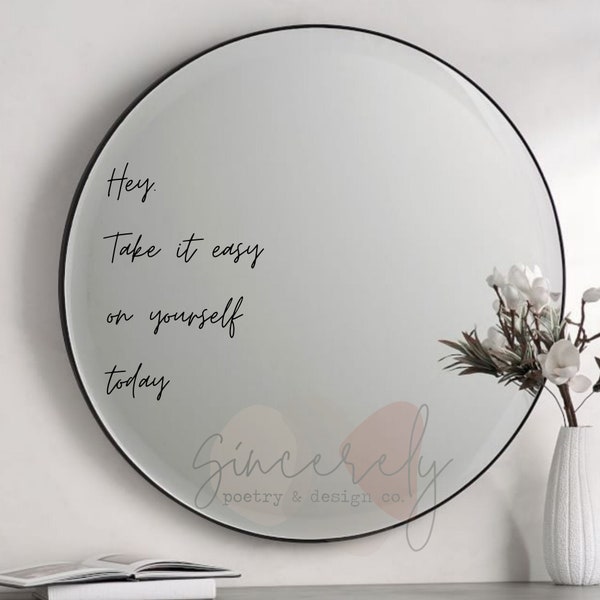 Mirror Decal - Etsy