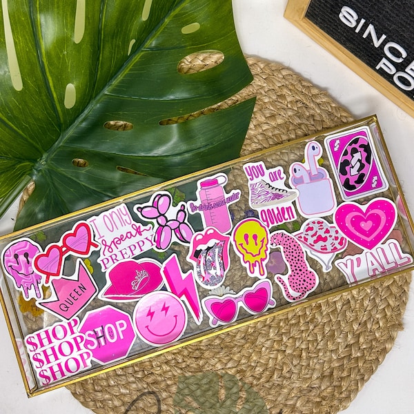 Water Proof Preppy Stickers Etsy