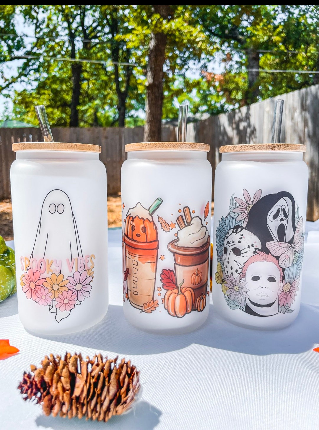 Pumpkin Iced Coffee Cup Fall Coffee Cup Iced Coffee Cup - Etsy