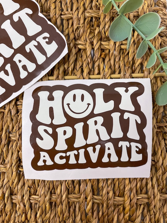 Holy Spirit Activate Vinyl Decal Christian Decal Car Decal | Etsy