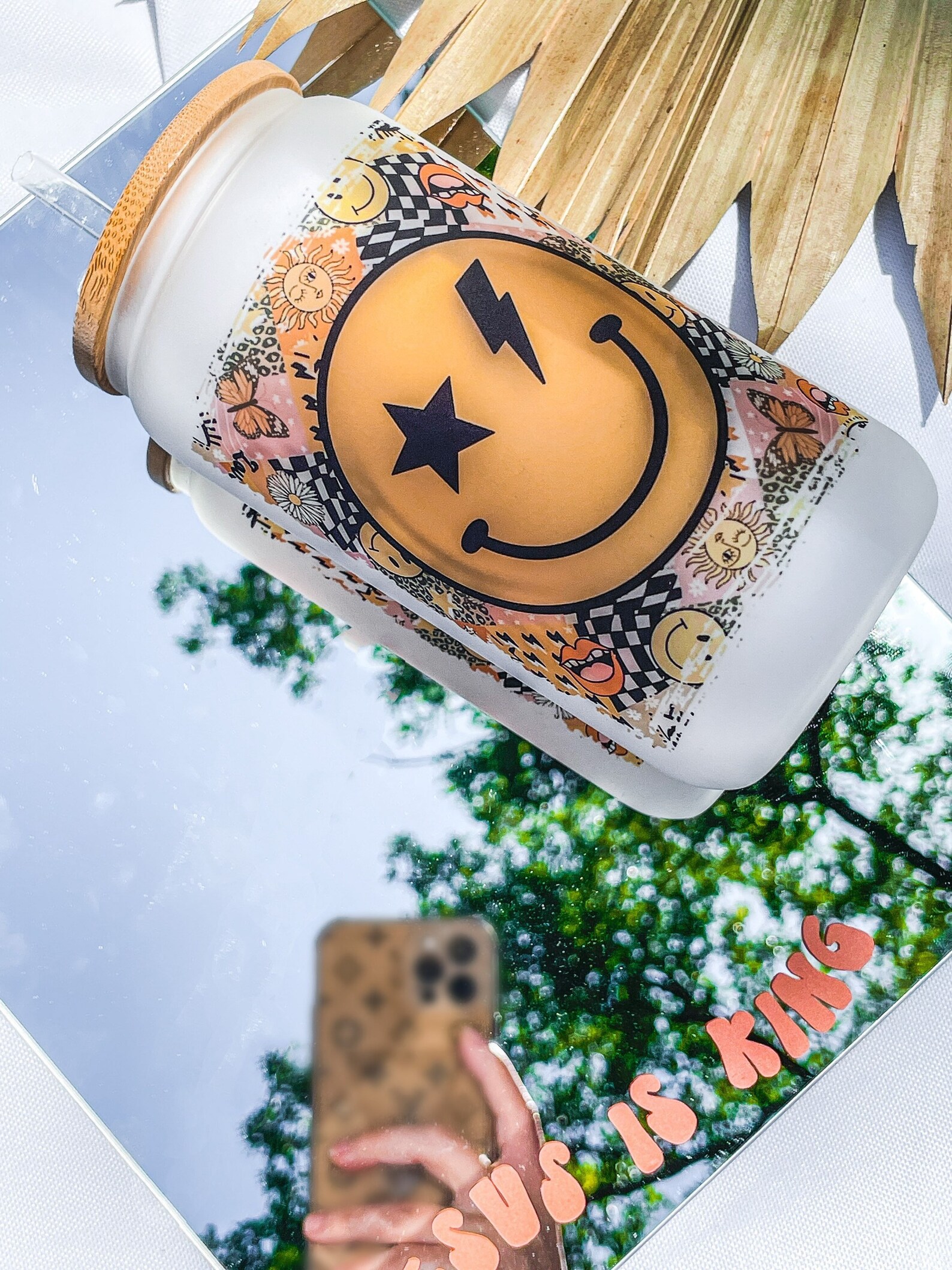 Preppy Decor Retro Glass Can Iced Coffee Glass Gifts for - Etsy