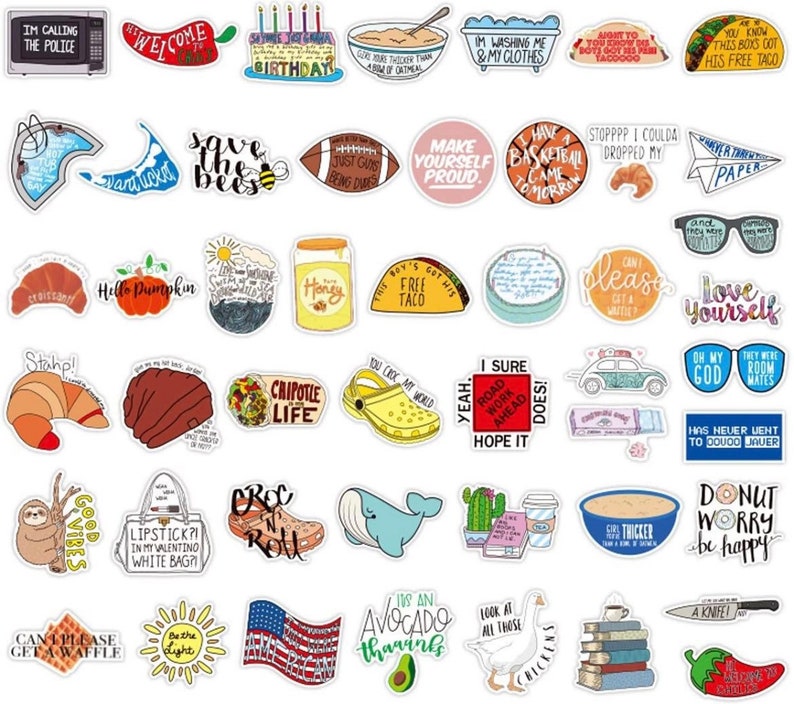 Vine Quote Sticker Pack Cute Stickers VSCO Sticker Pack | Etsy