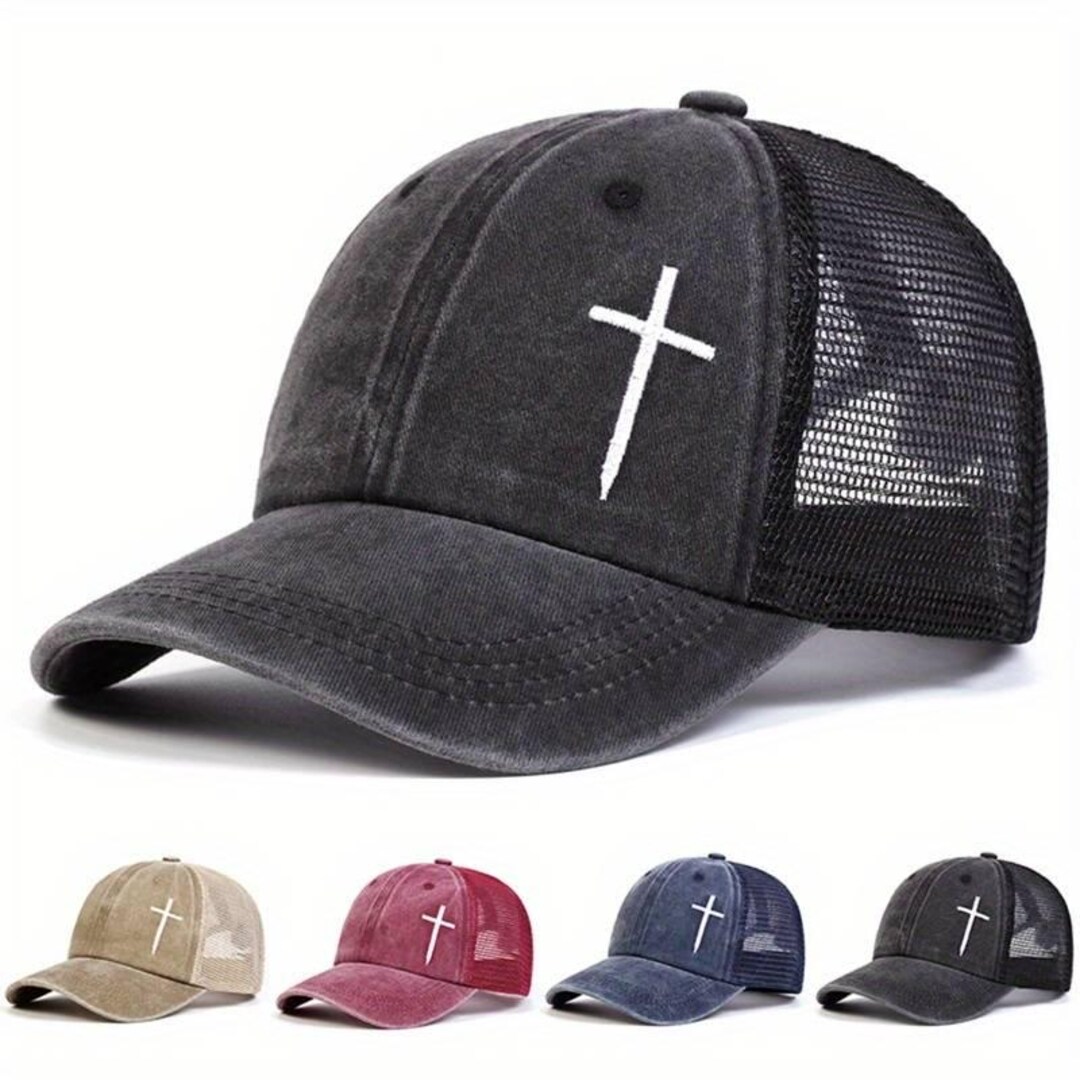 Unisex Hat, Irregular Cross-embroidered Baseball Caps, Outdoor Caps ...