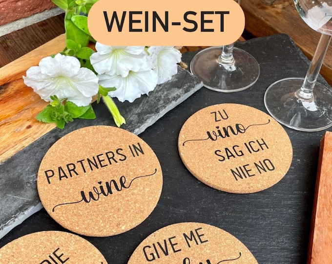 Filzuntersetzer Wein rund Weinglas Untersetzer personalisiert - Etsy.de