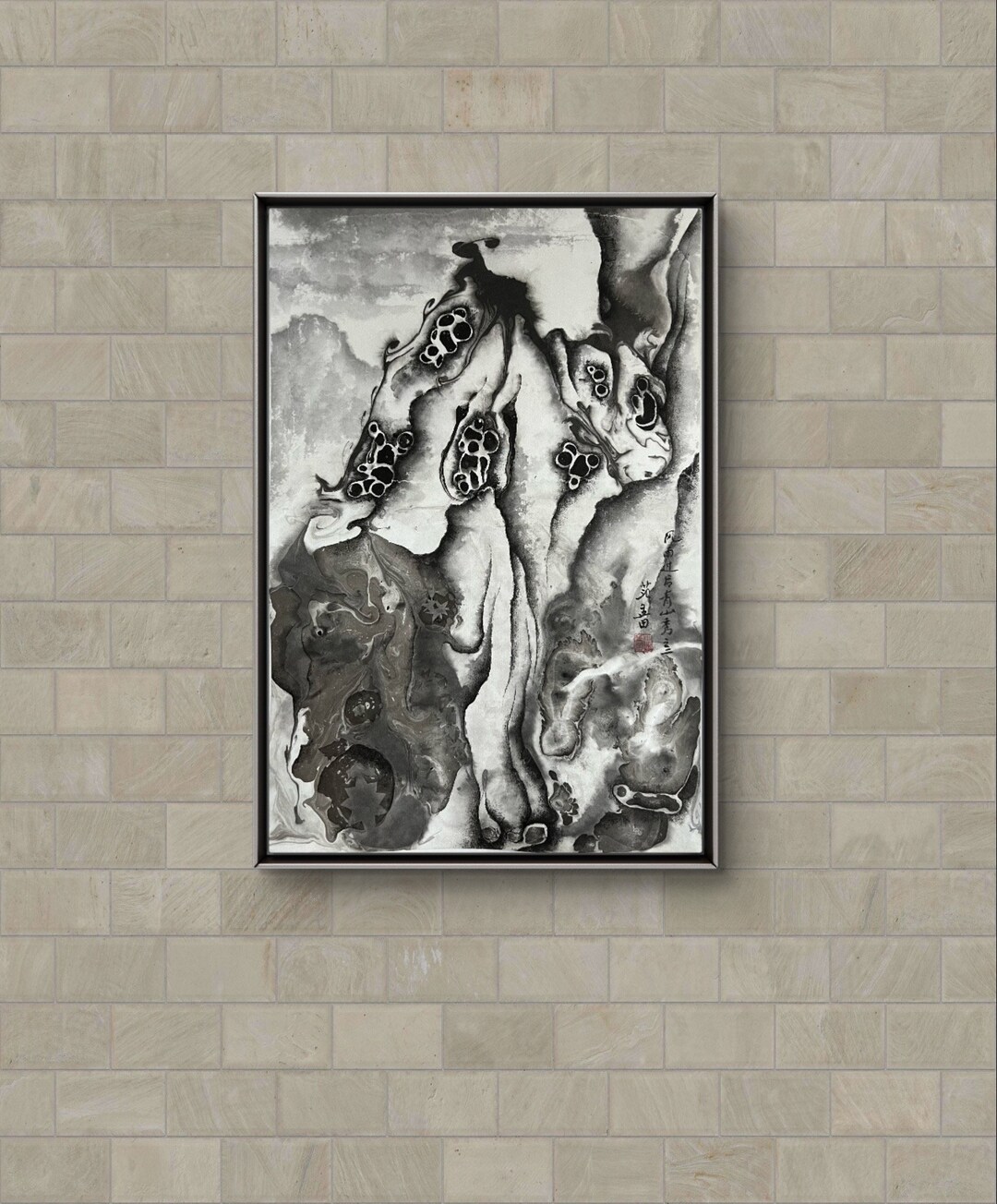 Abstract Original Ink Painting Wall Art Abstract Expressionism Style ...