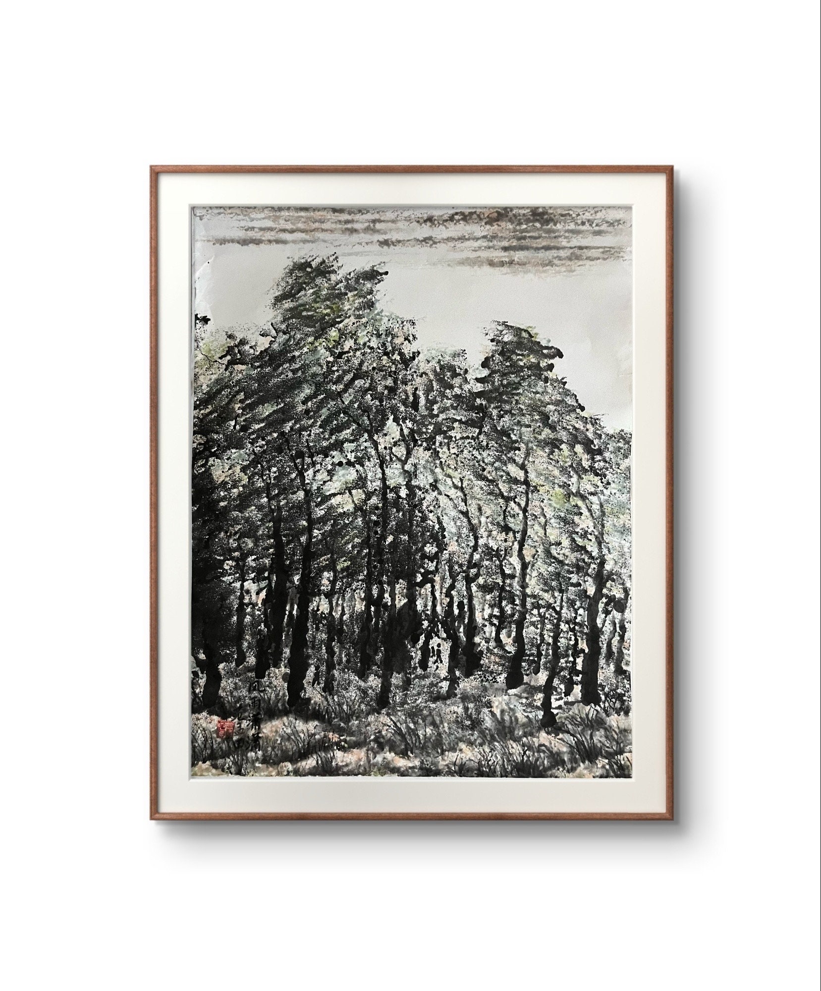 Abstract Original Ink Painting Wall Art Abstract Expressionism Style ...