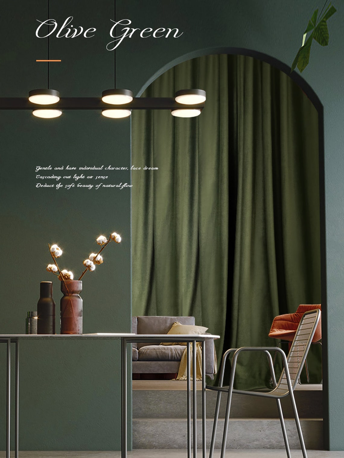 Pair of Grass Green Curtain Panels/drapes /window Velvet Look - Etsy