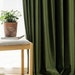 Pair of Grass Green Curtain Panels/drapes /window Velvet Look - Etsy