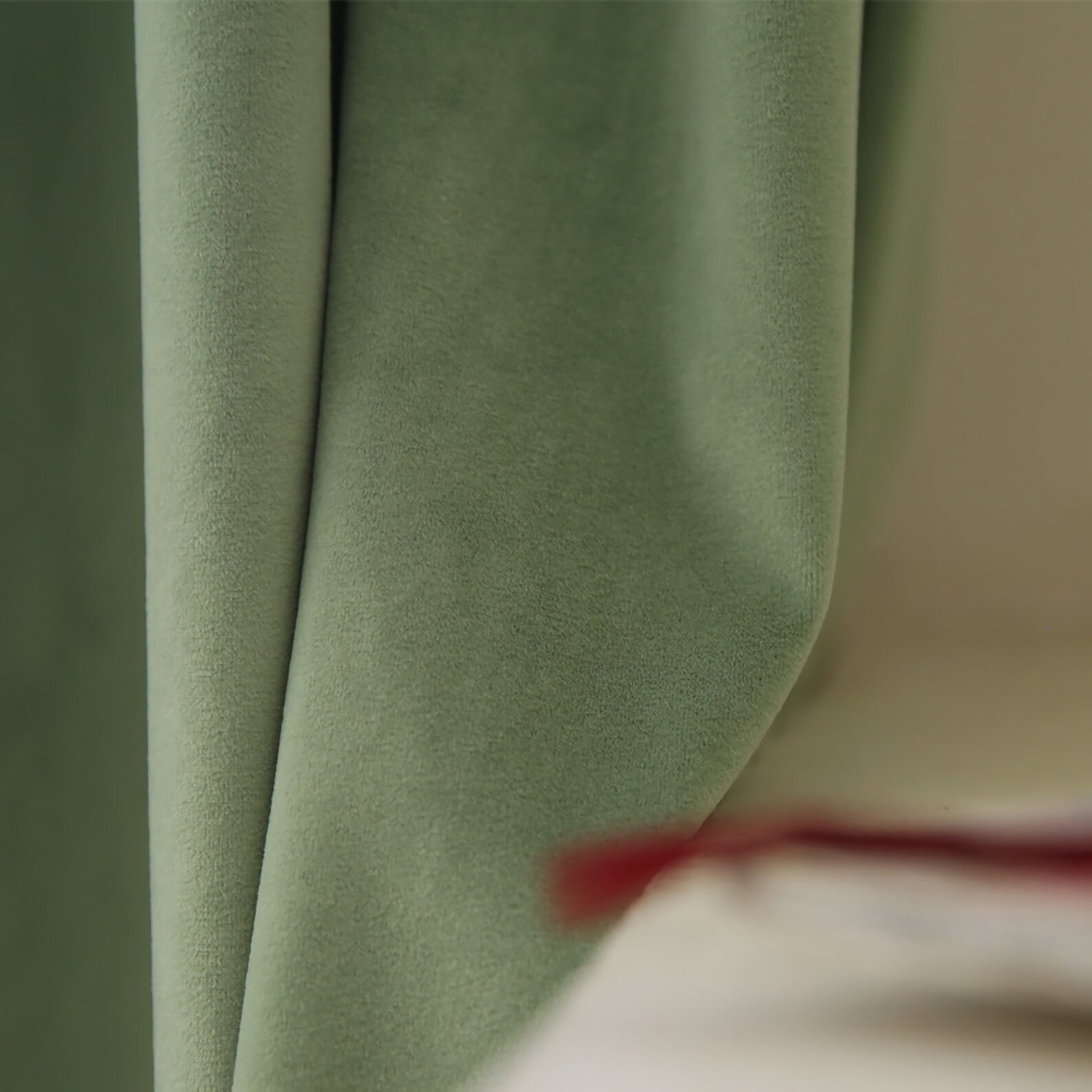 A Pair of Mint Green Velvet Curtains Drapery Panels | Etsy