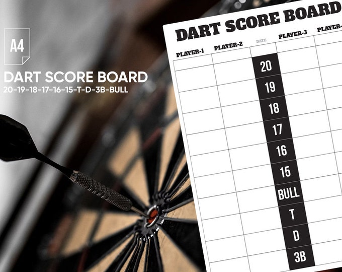 Darts Scoreboard for Cricket - Digital Files for Laser Cutting Only ...