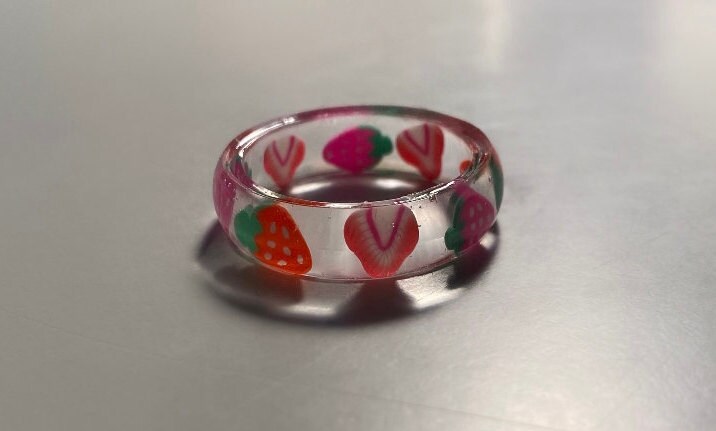 Funky Resin Fruit Rings Custom Resin Rings | Etsy