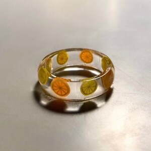 Funky Resin Fruit Rings- Custom Resin Rings - Etsy