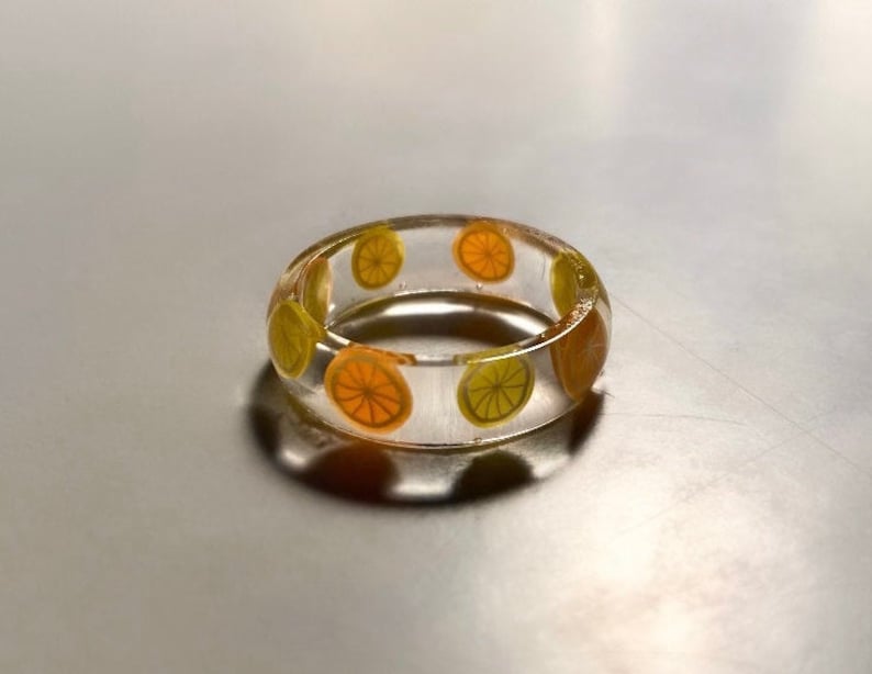 Funky Resin Fruit Rings Custom Resin Rings | Etsy